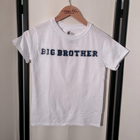 Hanes | Shirts & Tops | 3 Big Brother Blue Gray White Shirt | Poshmark